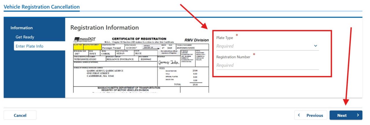 Cancel Mass Registration